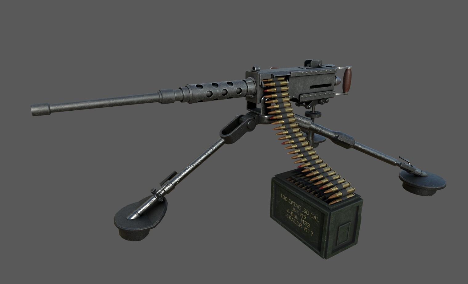ArtStation - M2 Browning Heavy machine gun