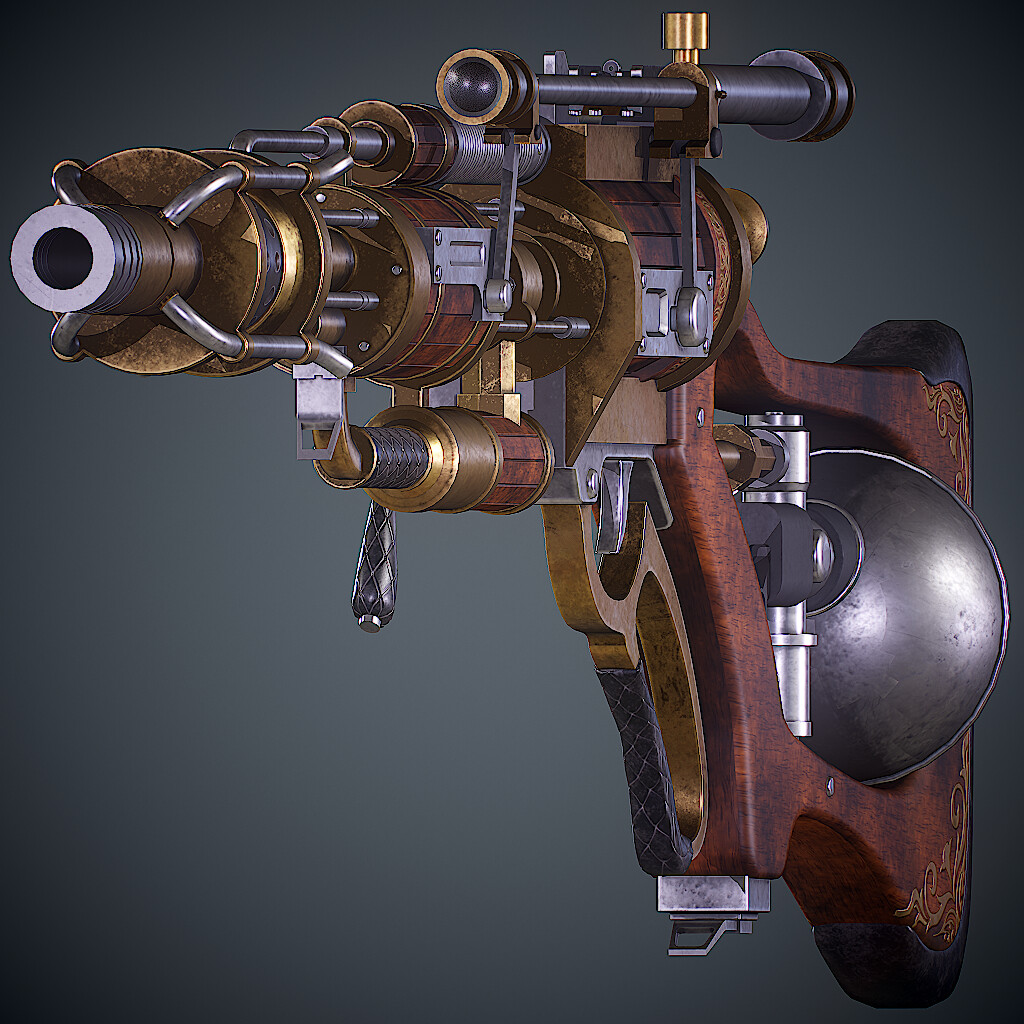 ArtStation - Steampunk Carbine Rifle