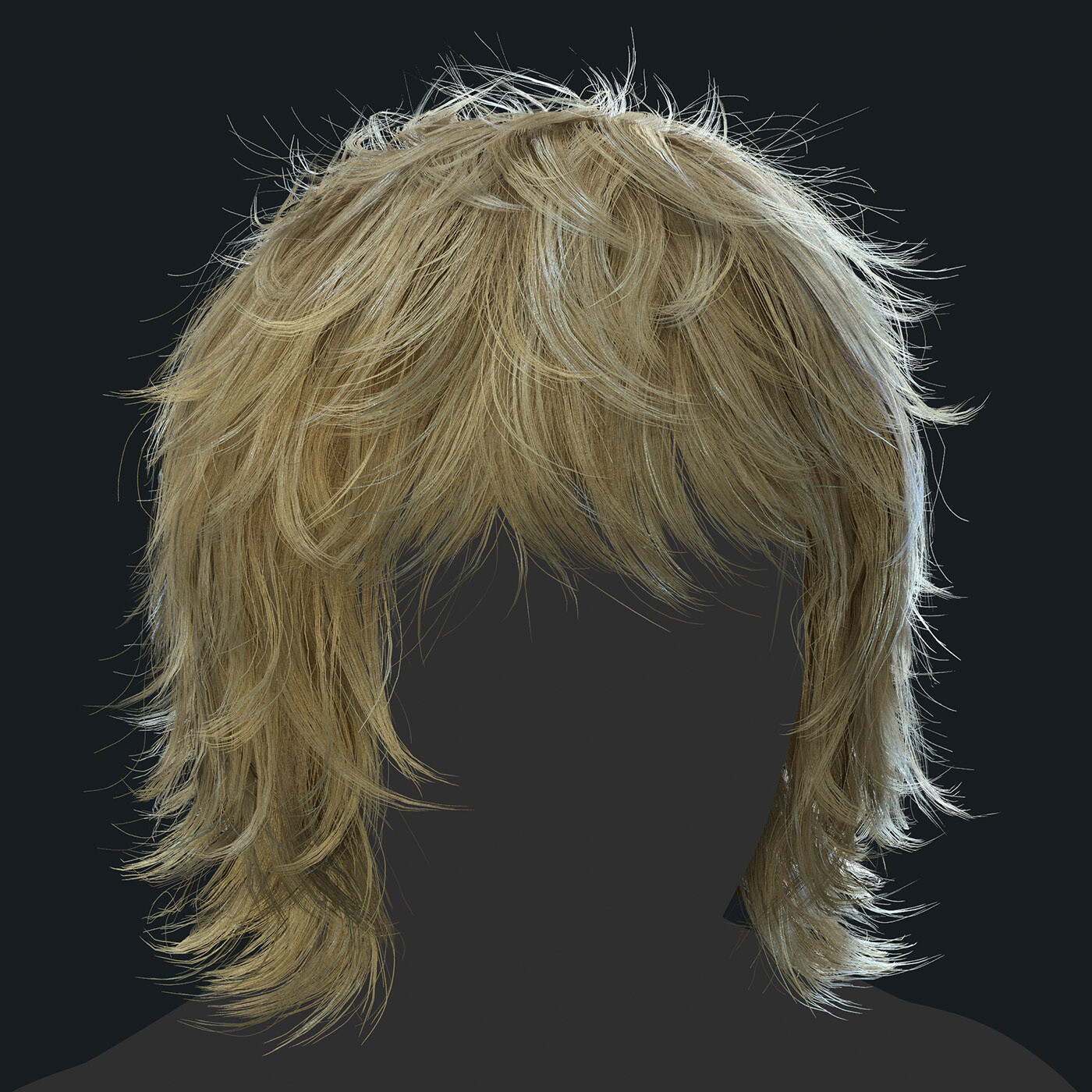 ArtStation - Real-time Scruffy Hair