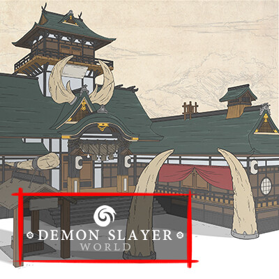 ArtStation - Kyoto Demon Slayer Army Office, Main Hall - Exterior ...