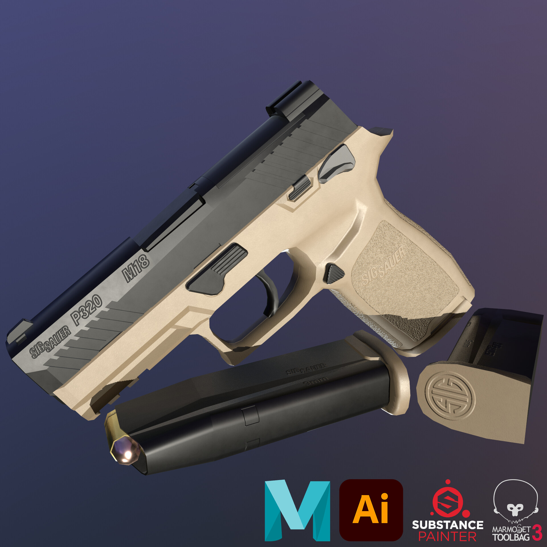 ArtStation - Sig Sauer P320/ M18