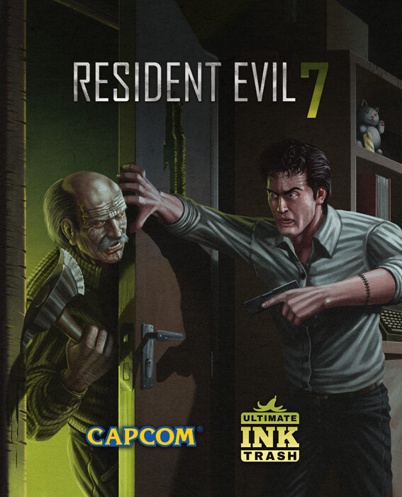 ArtStation - Resident Evil 7 (Retro Cover)
