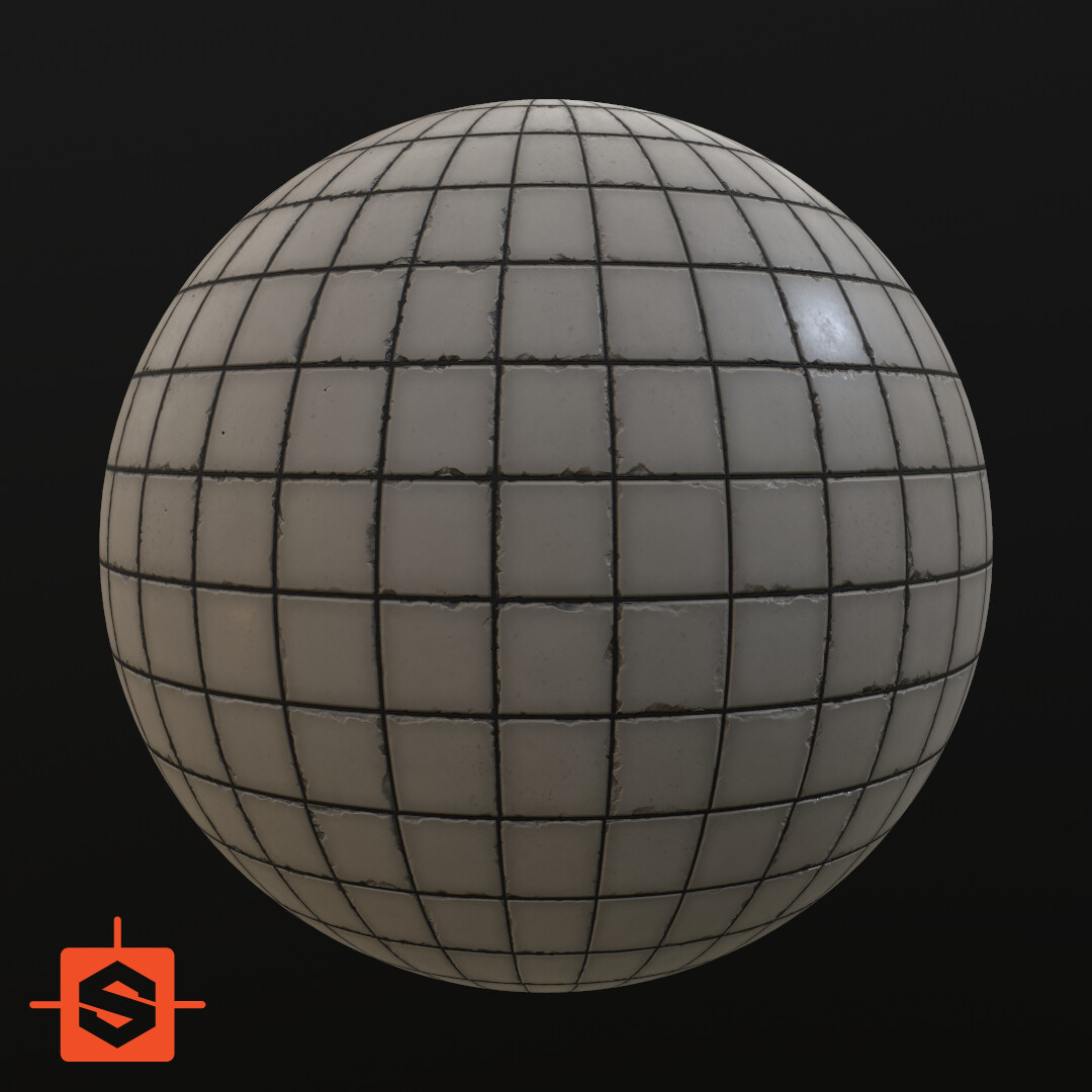 ArtStation - Ceramic Tiles - Substance Designer, UE4 Shader