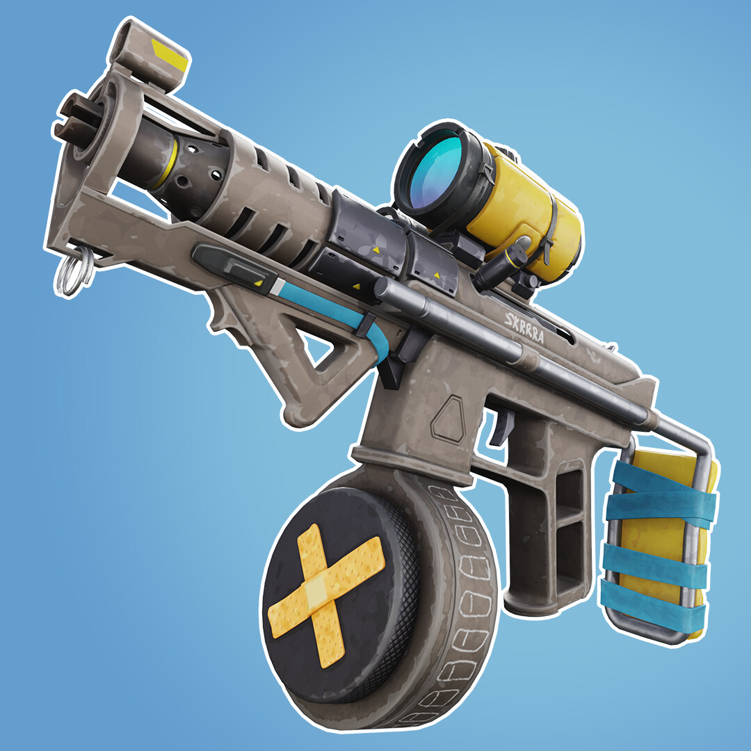 ArtStation - Stylized Gun - 71n6