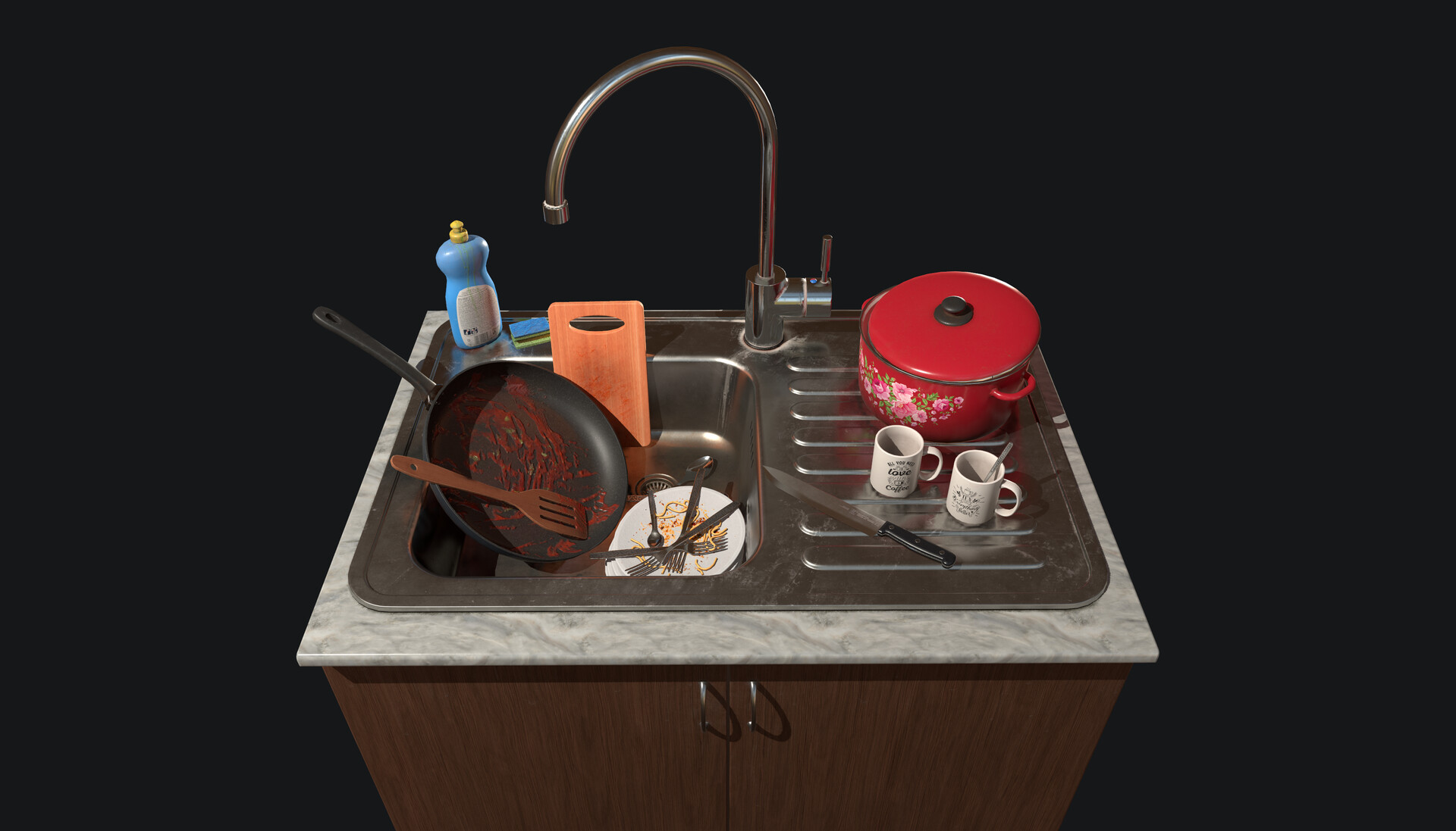 ArtStation - Kitchen sink