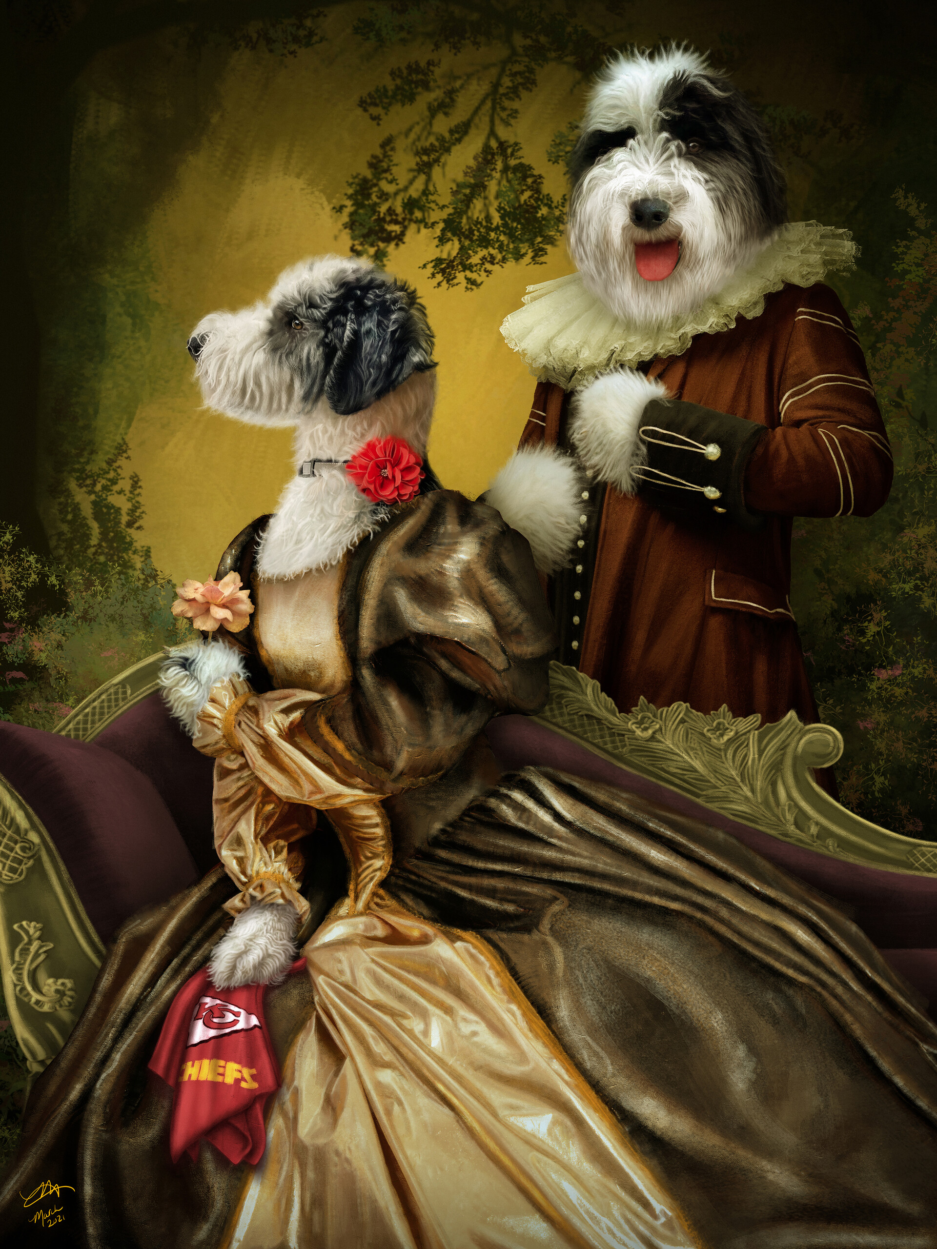 ArtStation - Medieval Puppy Portrait