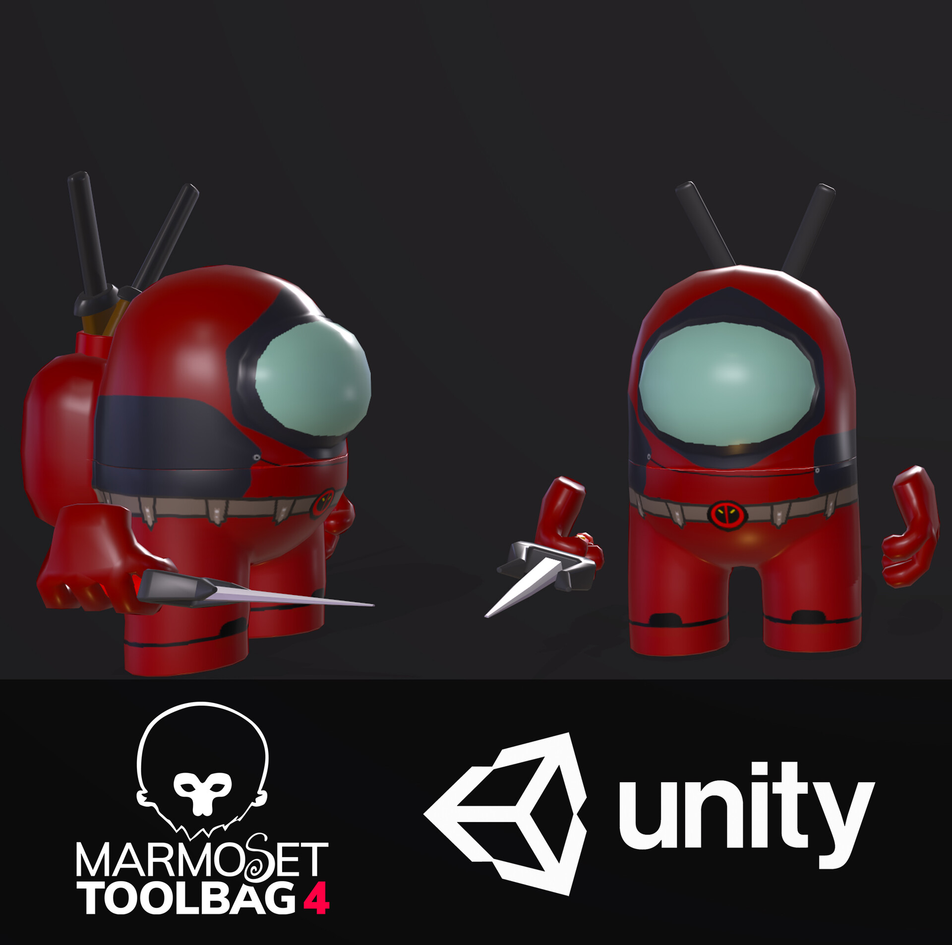 ArtStation - Dark imposter Attack Skins