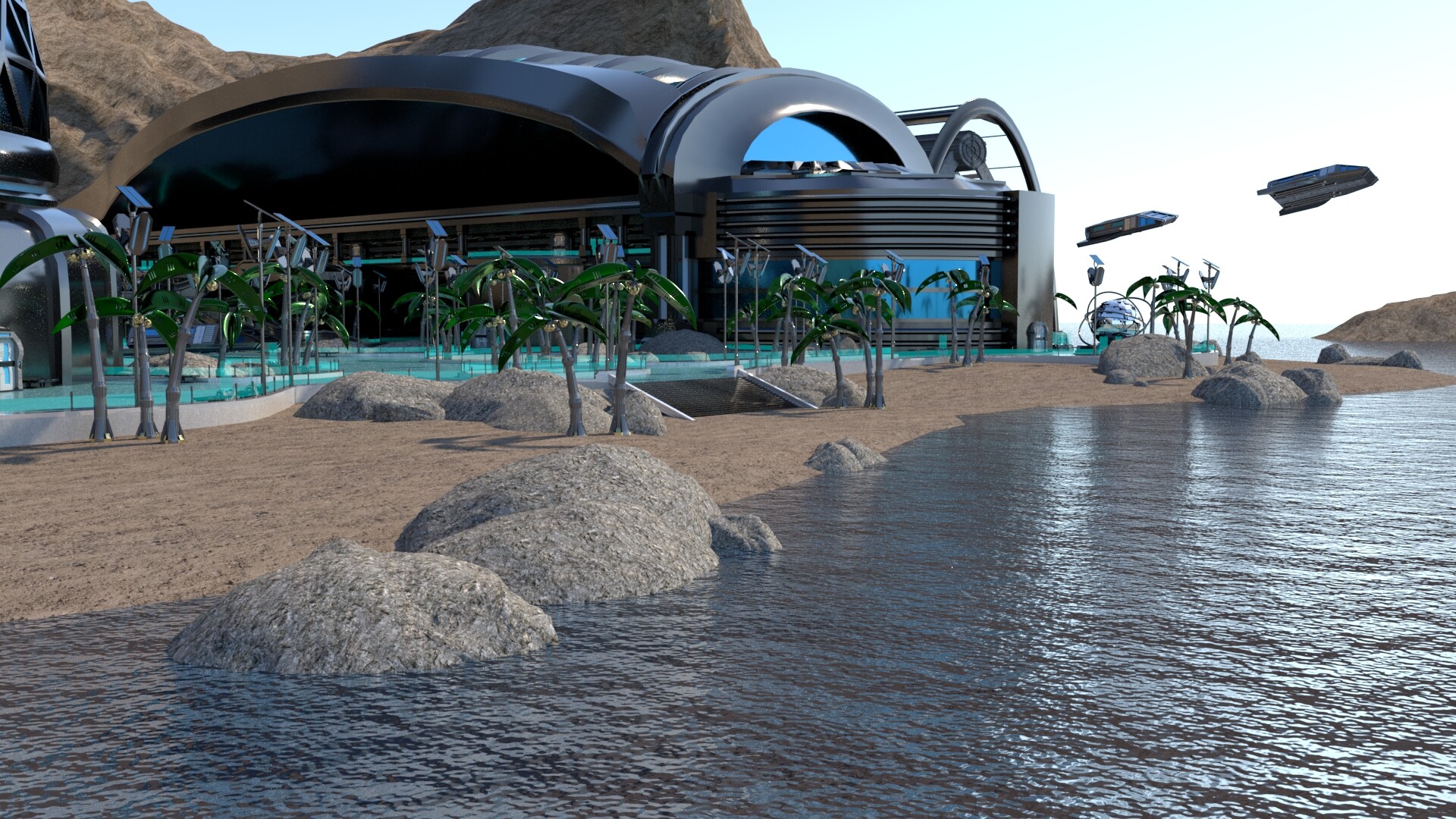 ArtStation - Sci-Fi Resort Environment