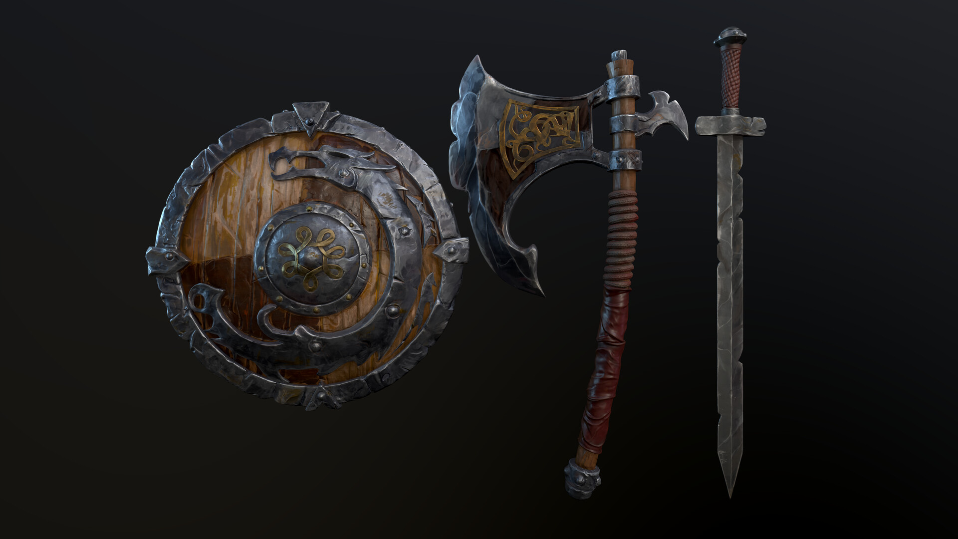 ArtStation - Viking Weapon
