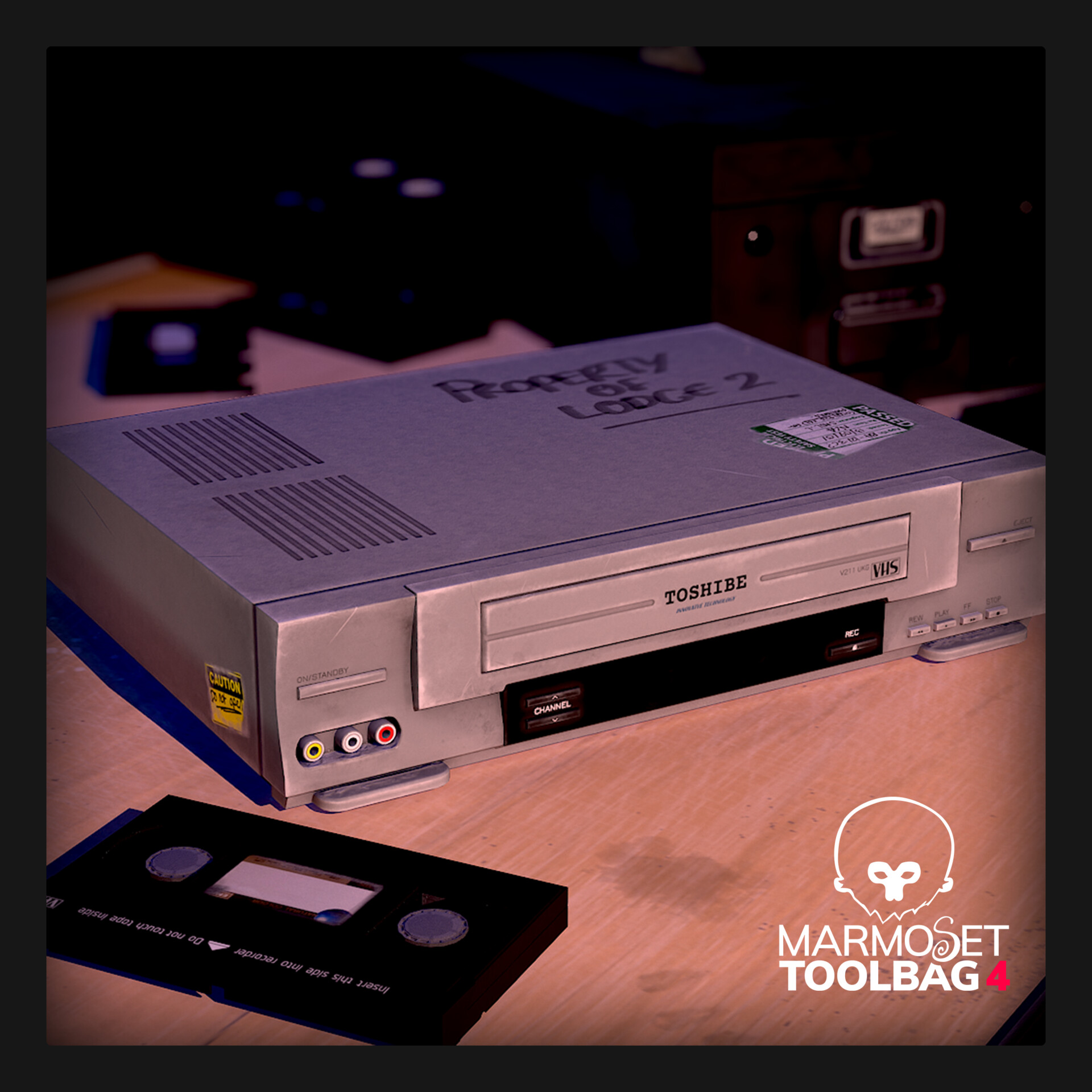 ArtStation - Sony TV and VHS Player- Prop Assets for UE4 Scene