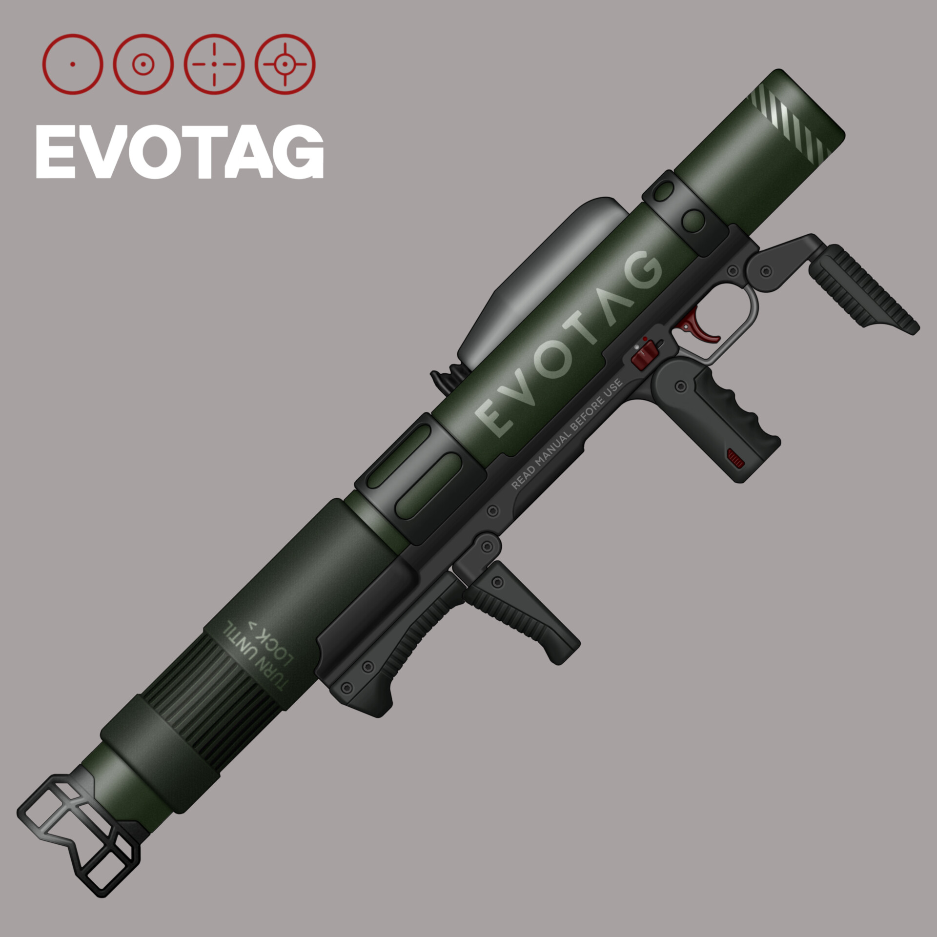 ArtStation - EvoTag: Lock-On Rocket Launcher