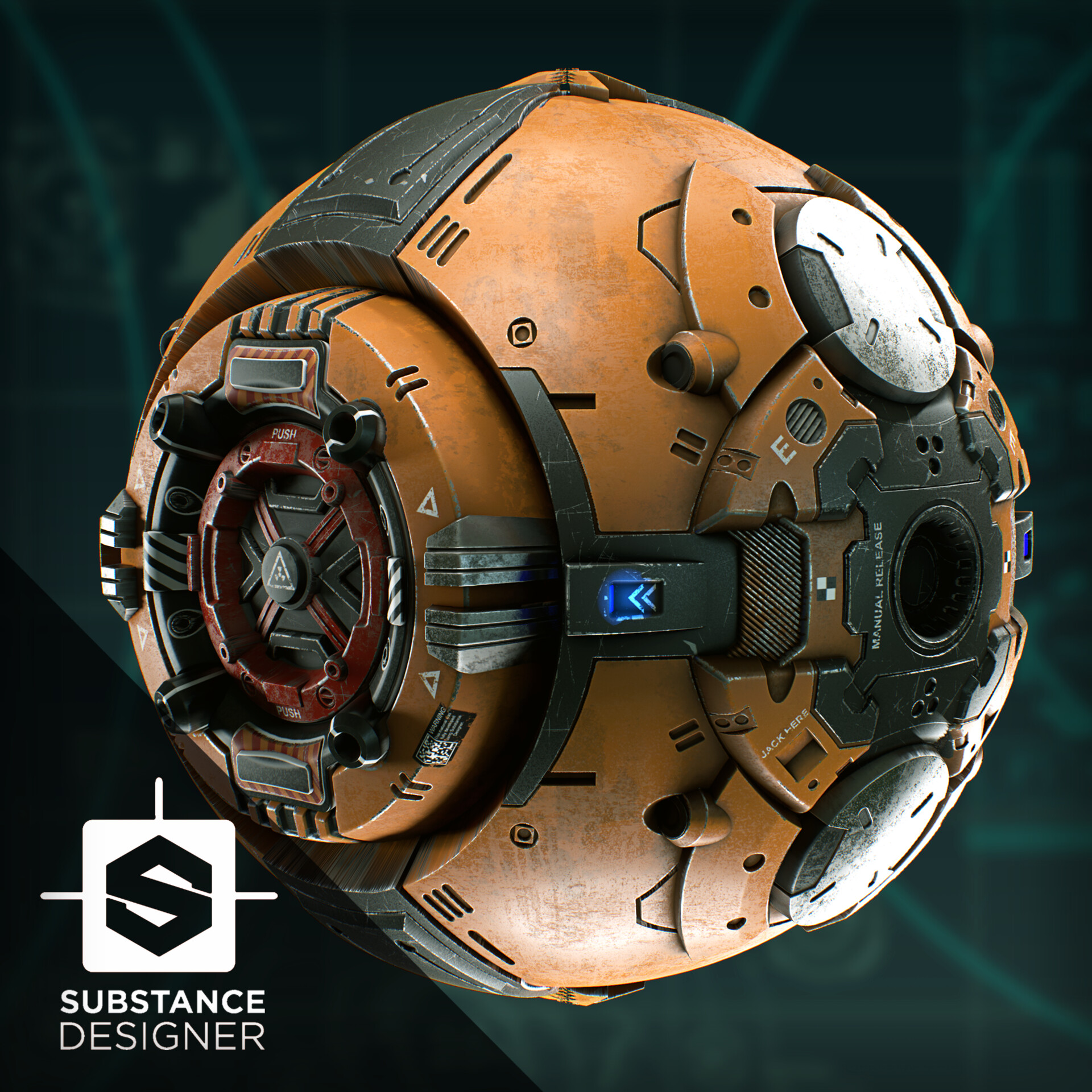 ArtStation - Hardsurface Material - The Probe FanArt