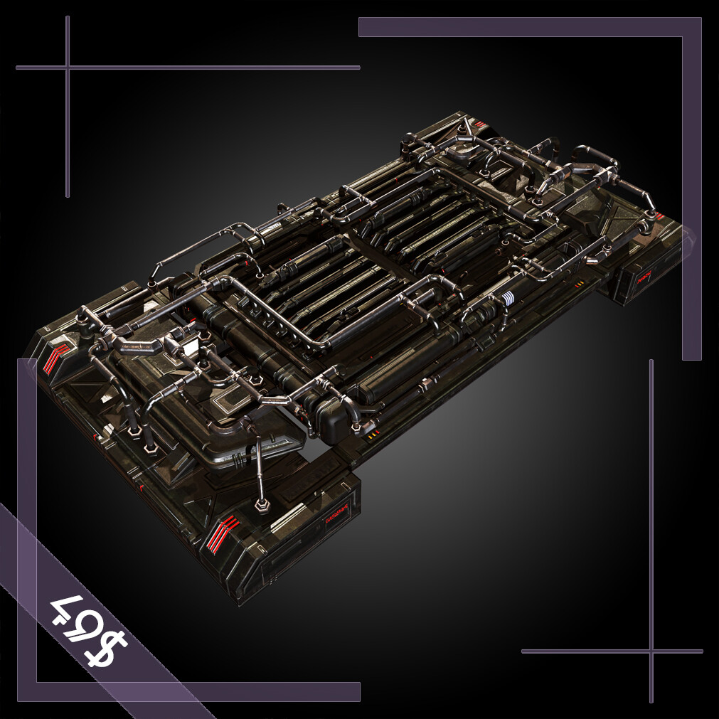 ArtStation - Engine Radiator (LP)