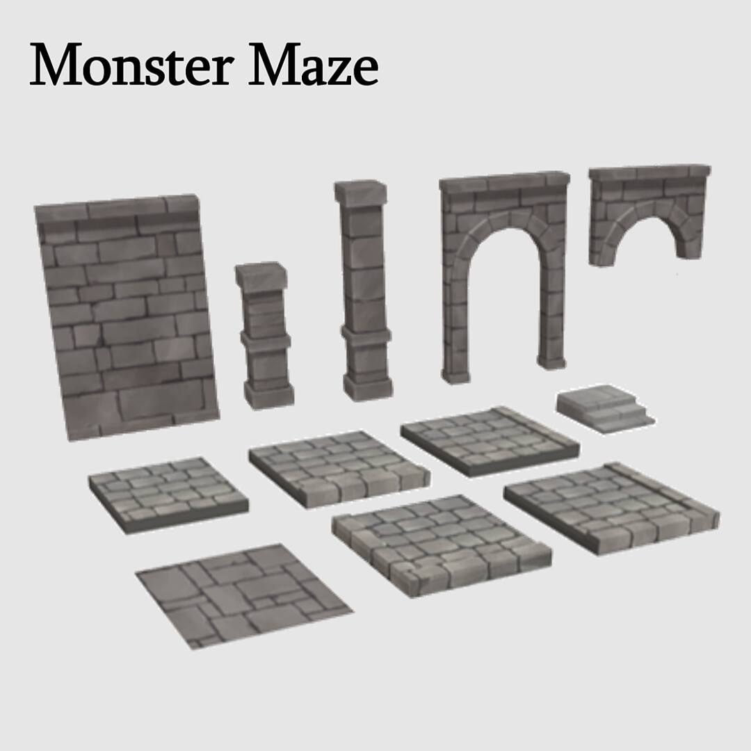 ArtStation - 3D | Monster Maze