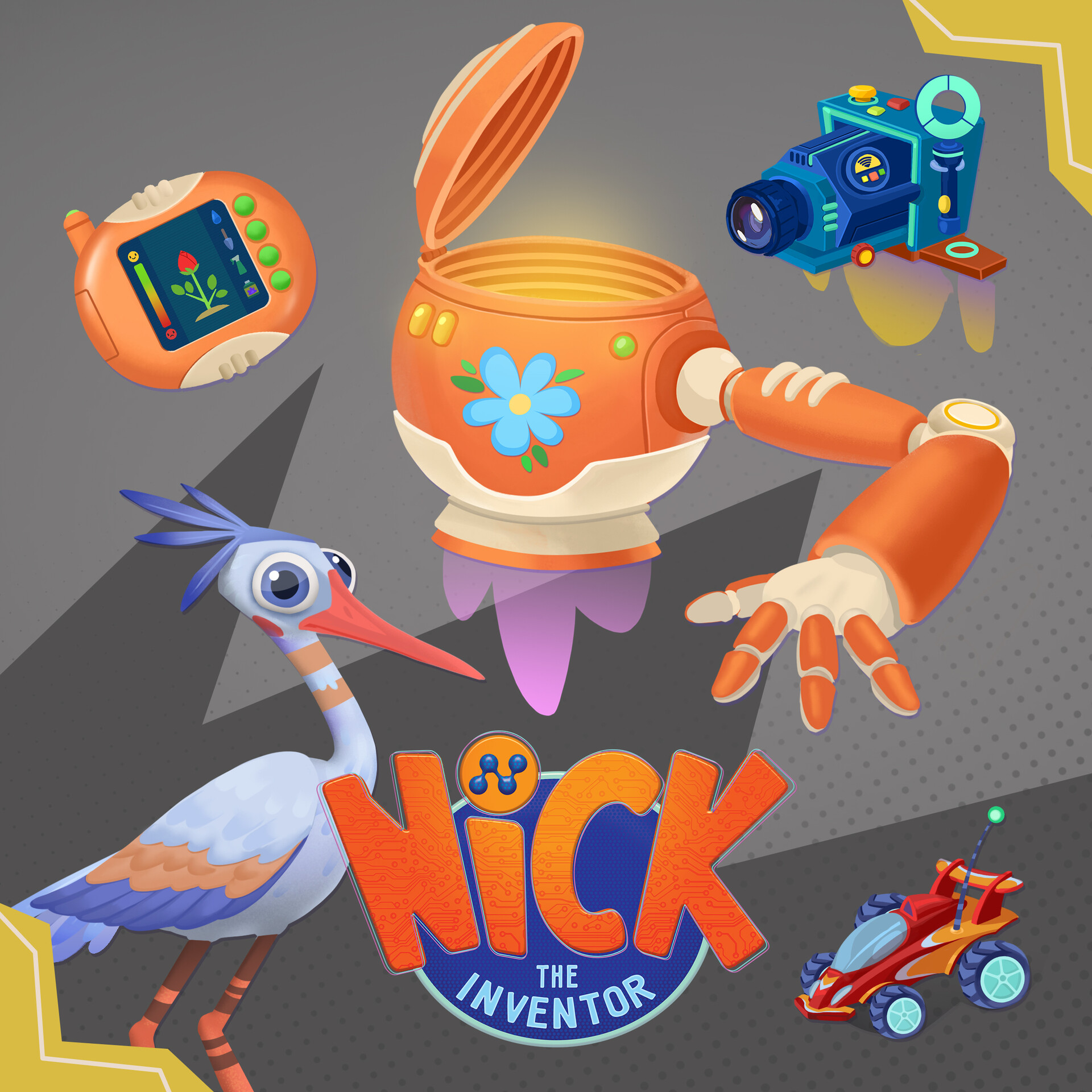 ArtStation - Nick the inventor - props