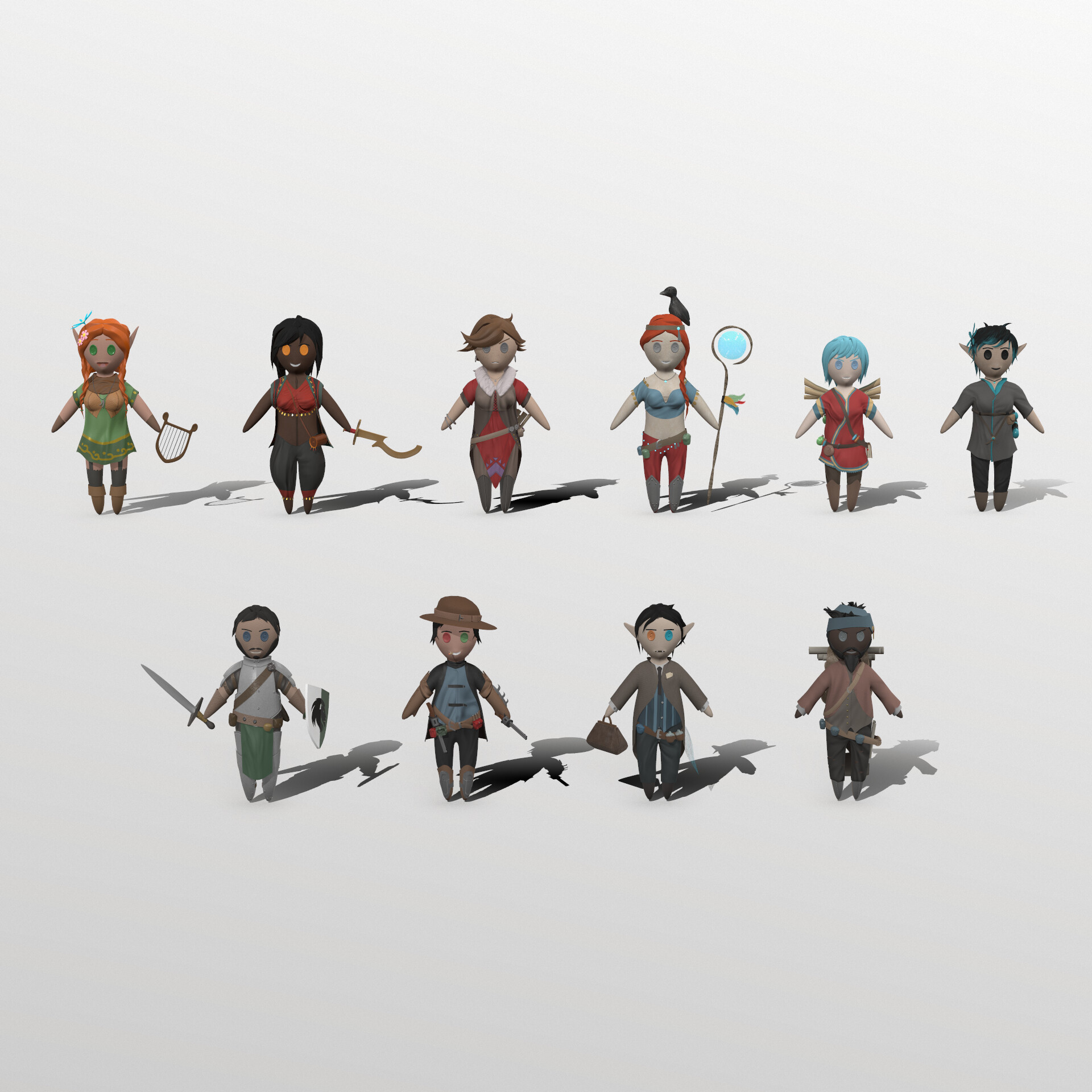 ArtStation - Chibi voodoo dolls