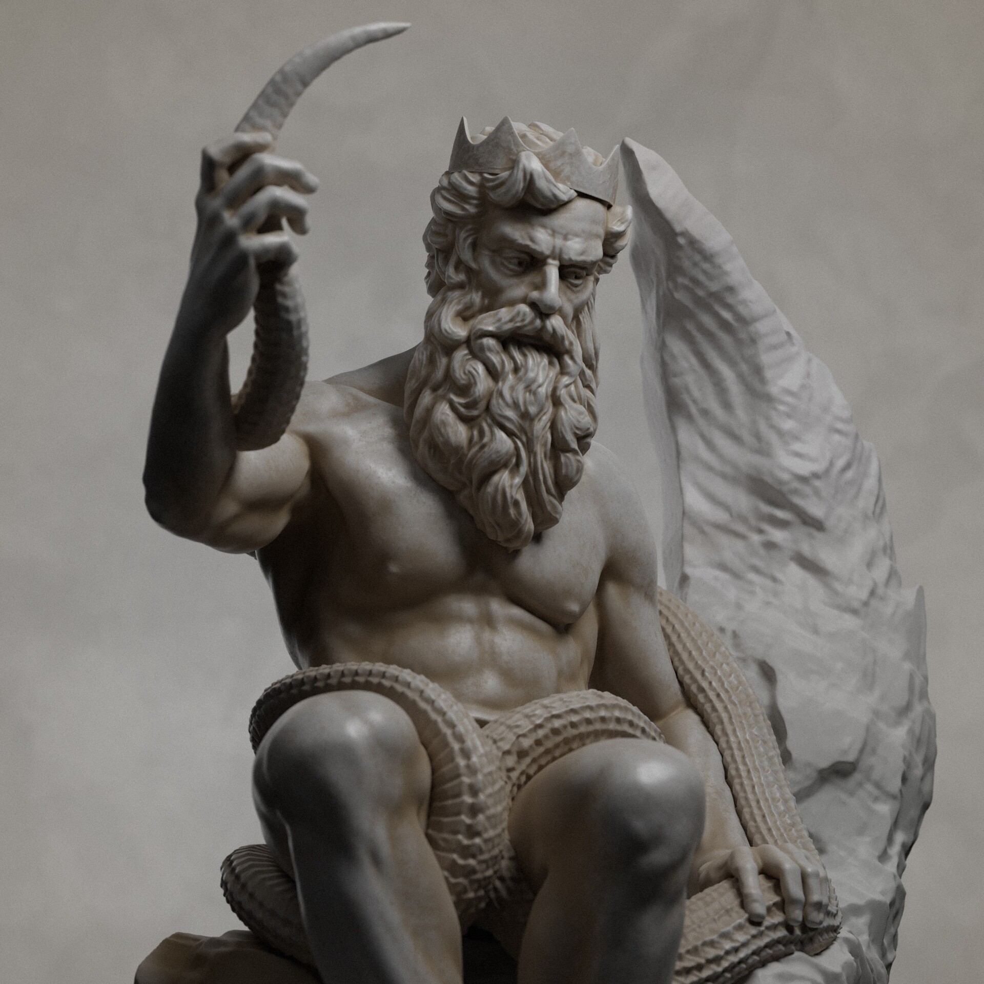 ArtStation - Minos, The Infernal Judge - Divine Comedy