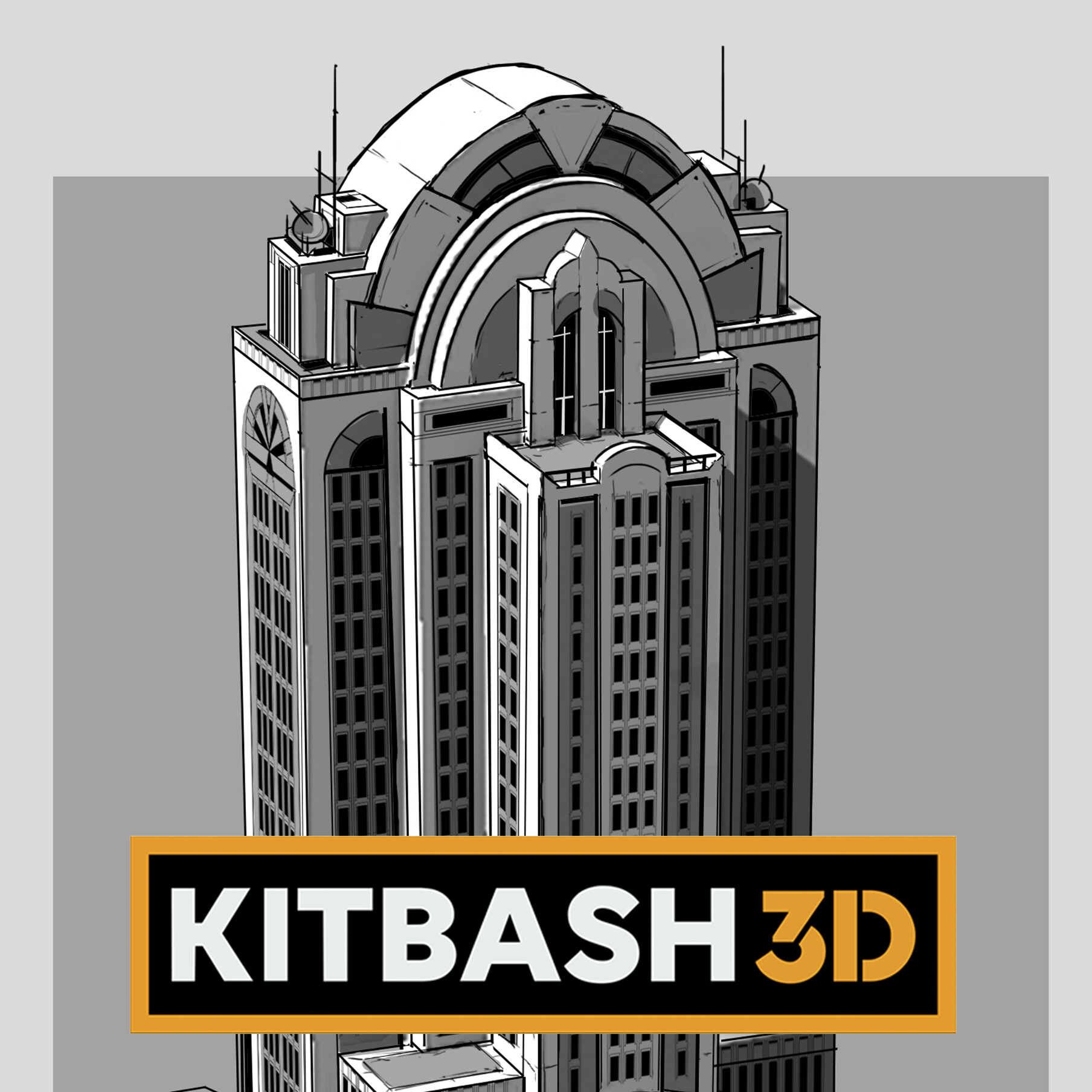 ArtStation - KitBash 3D Goliath- Medium Building Concepts