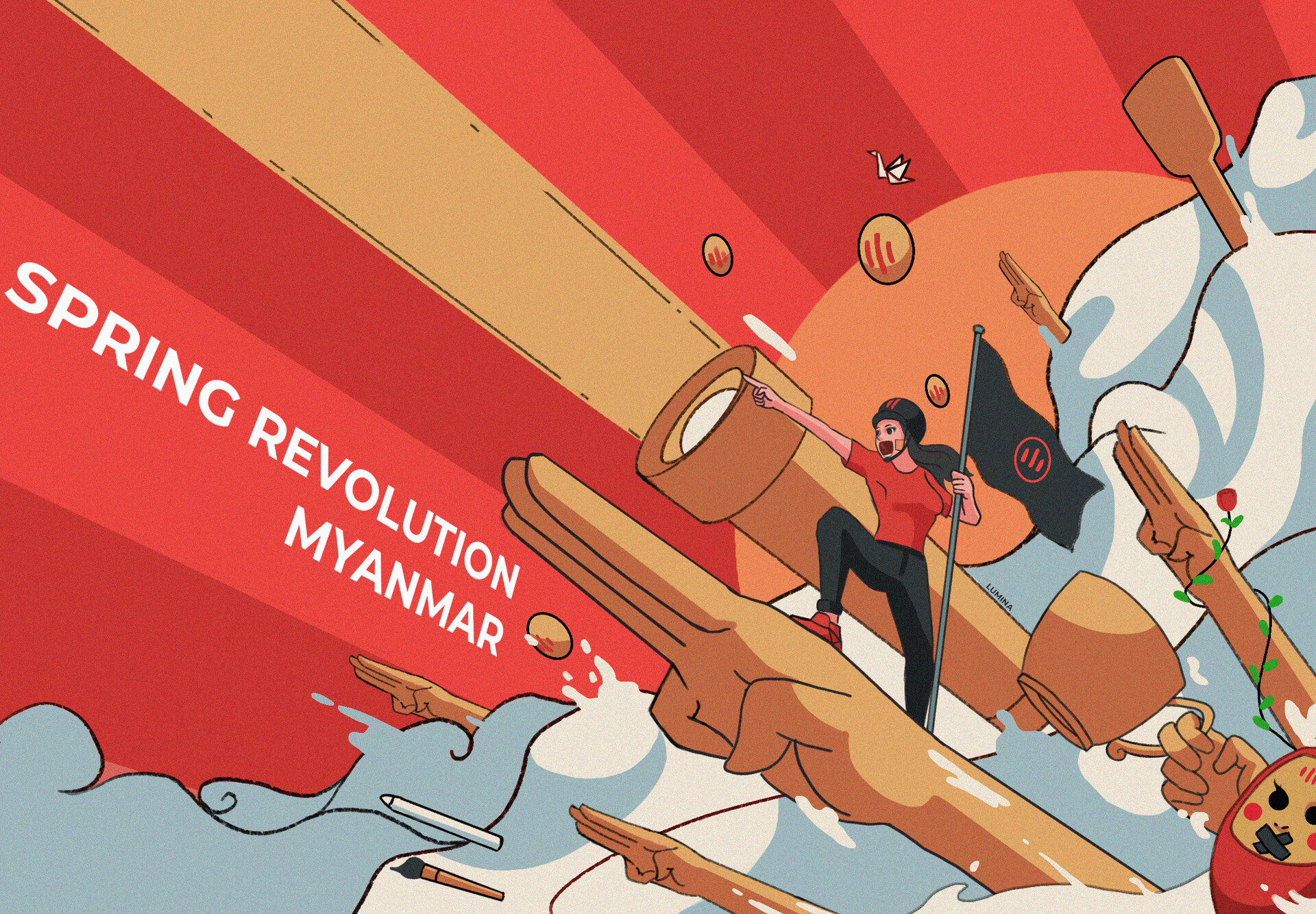 ArtStation - Spring Revolution Myanmar