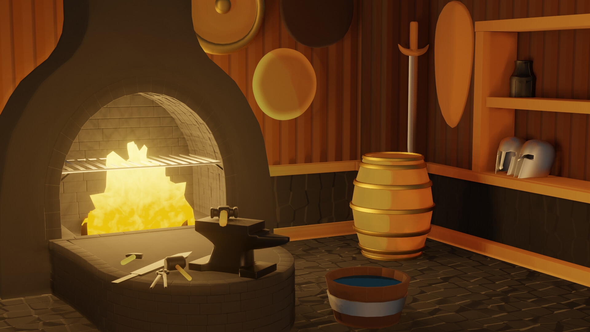 ArtStation - Lucky's Battle-Blacksmith Shop Interior