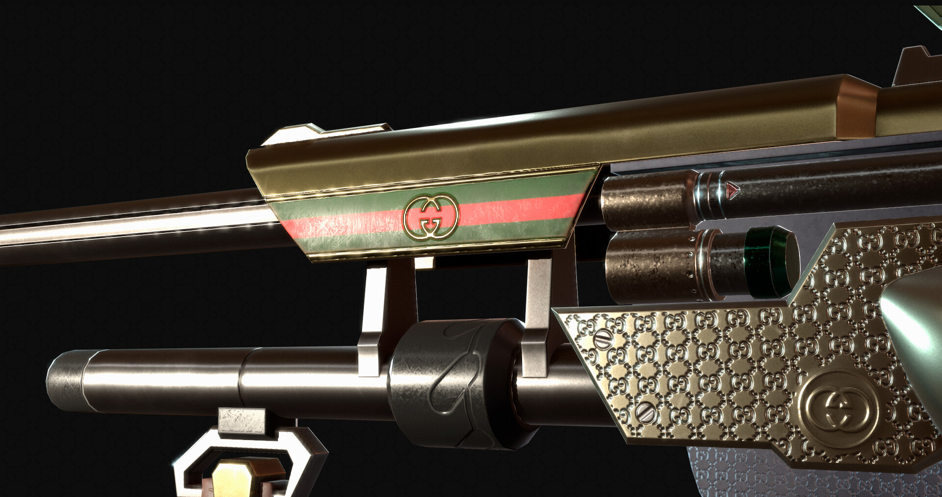 ArtStation - Gucci Biotic Rifle Skin - Overwatch