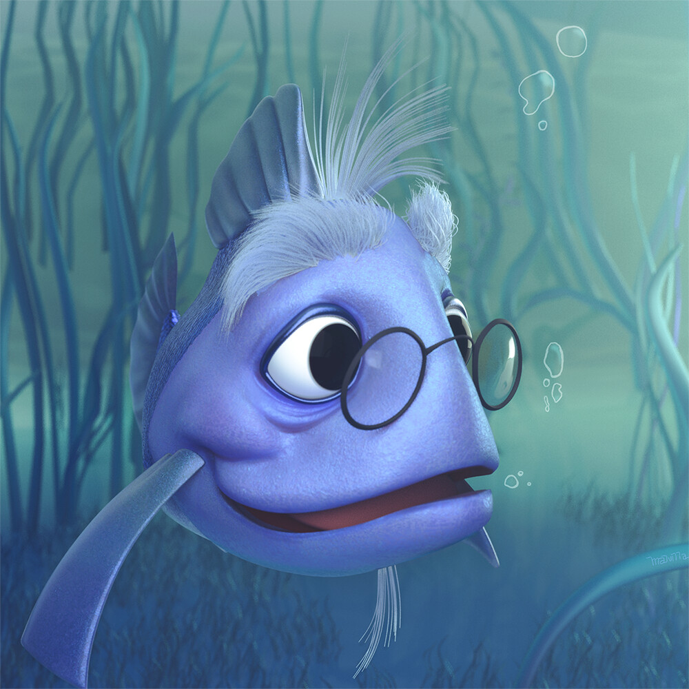 ArtStation - Merlin as a fish