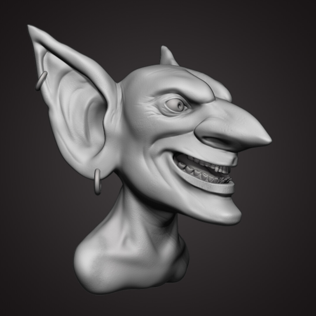 ArtStation - Goblin Bust - 3D Sculpt