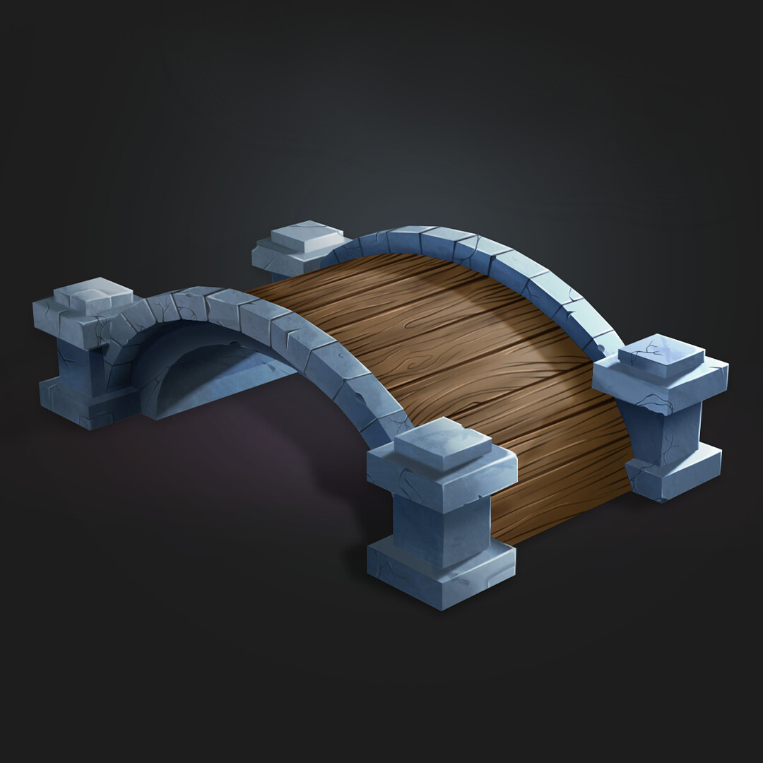 ArtStation - Bridge - Game Asset (3D Overpaint)