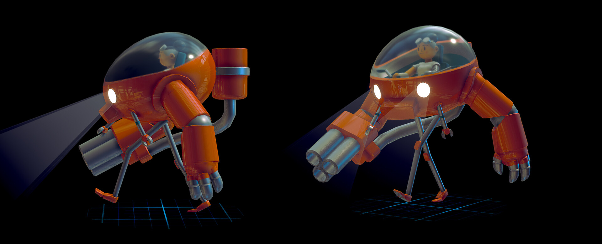 ArtStation - Bubble Bot animation