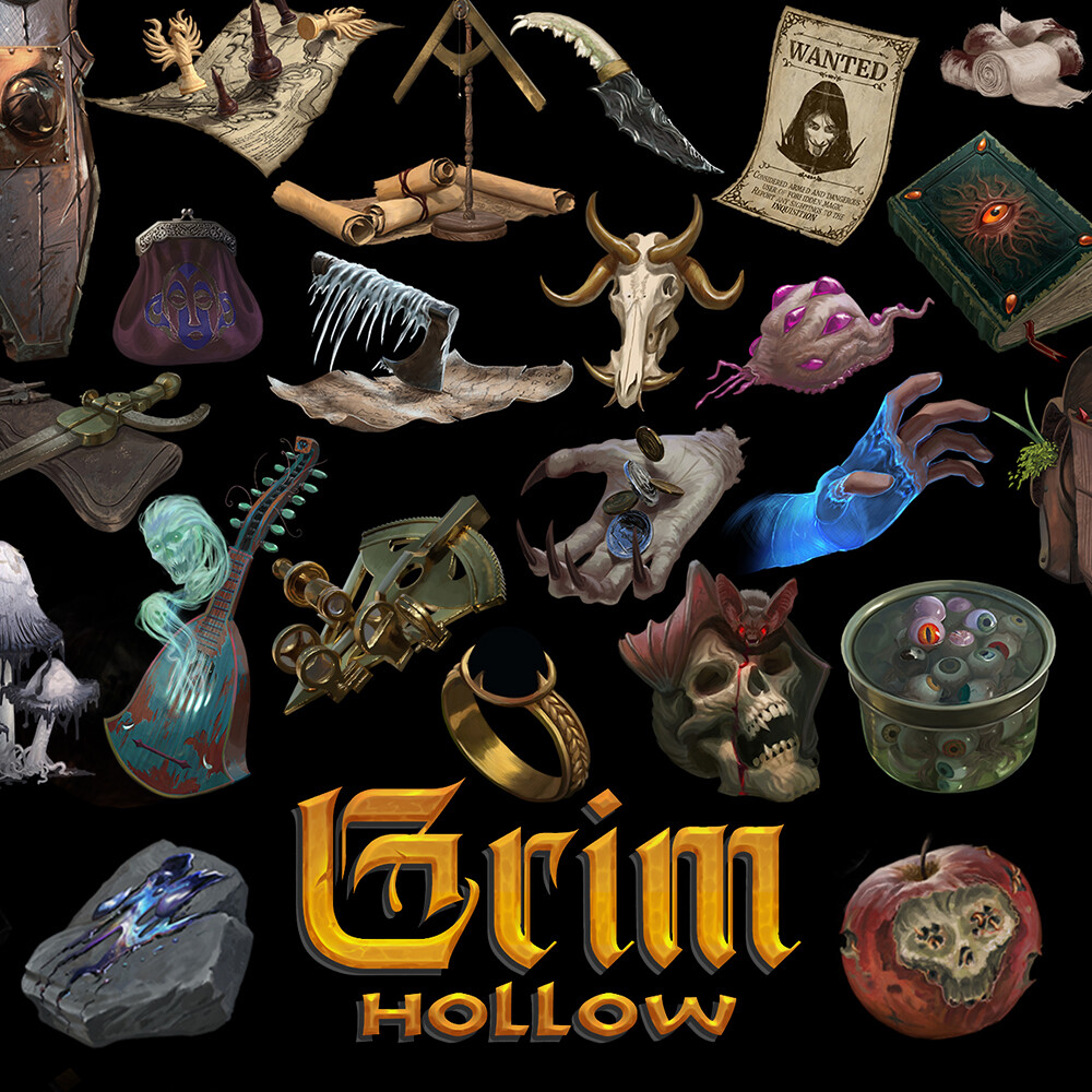 ArtStation - Grim Hollow, curious items.