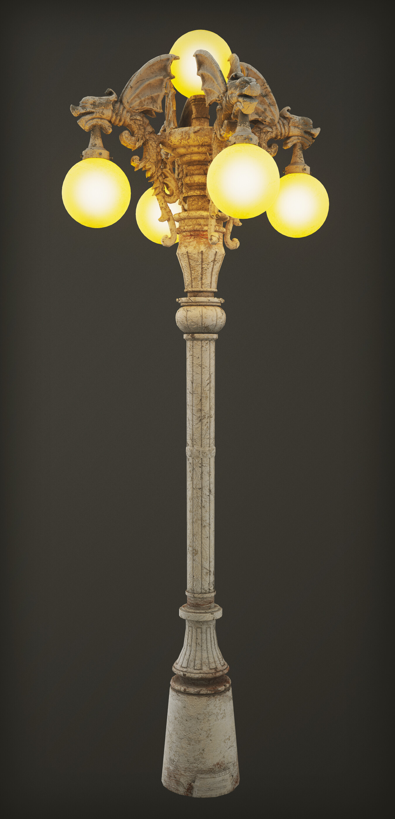 ArtStation - Ornate Steet Lamp Prop