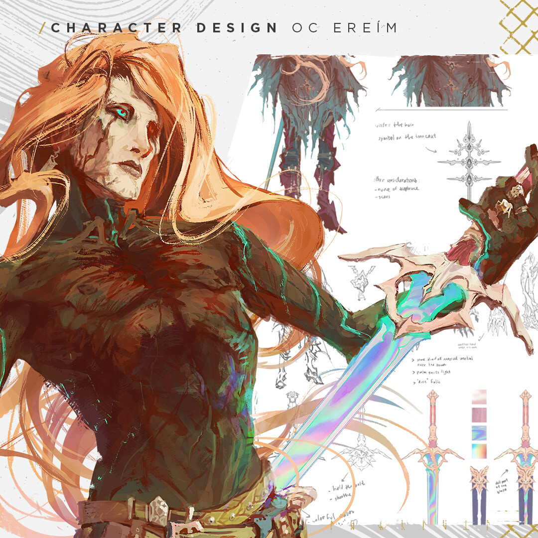 ArtStation - character design Ereím (oc) 2020/11