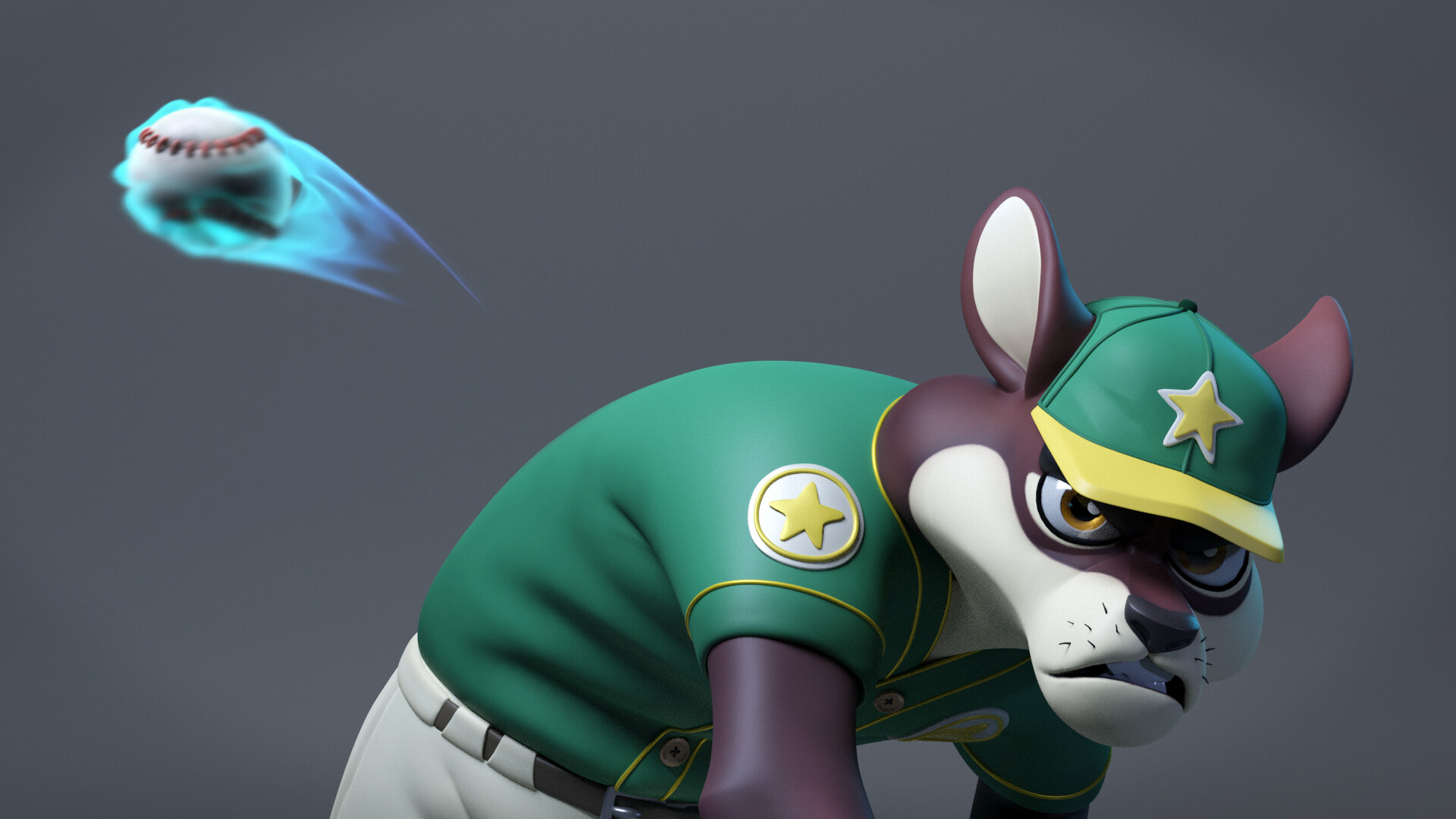 ArtStation - Baseball Wolf