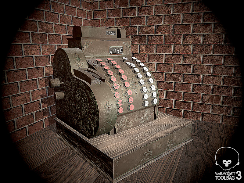 ArtStation - Antique Cash Register