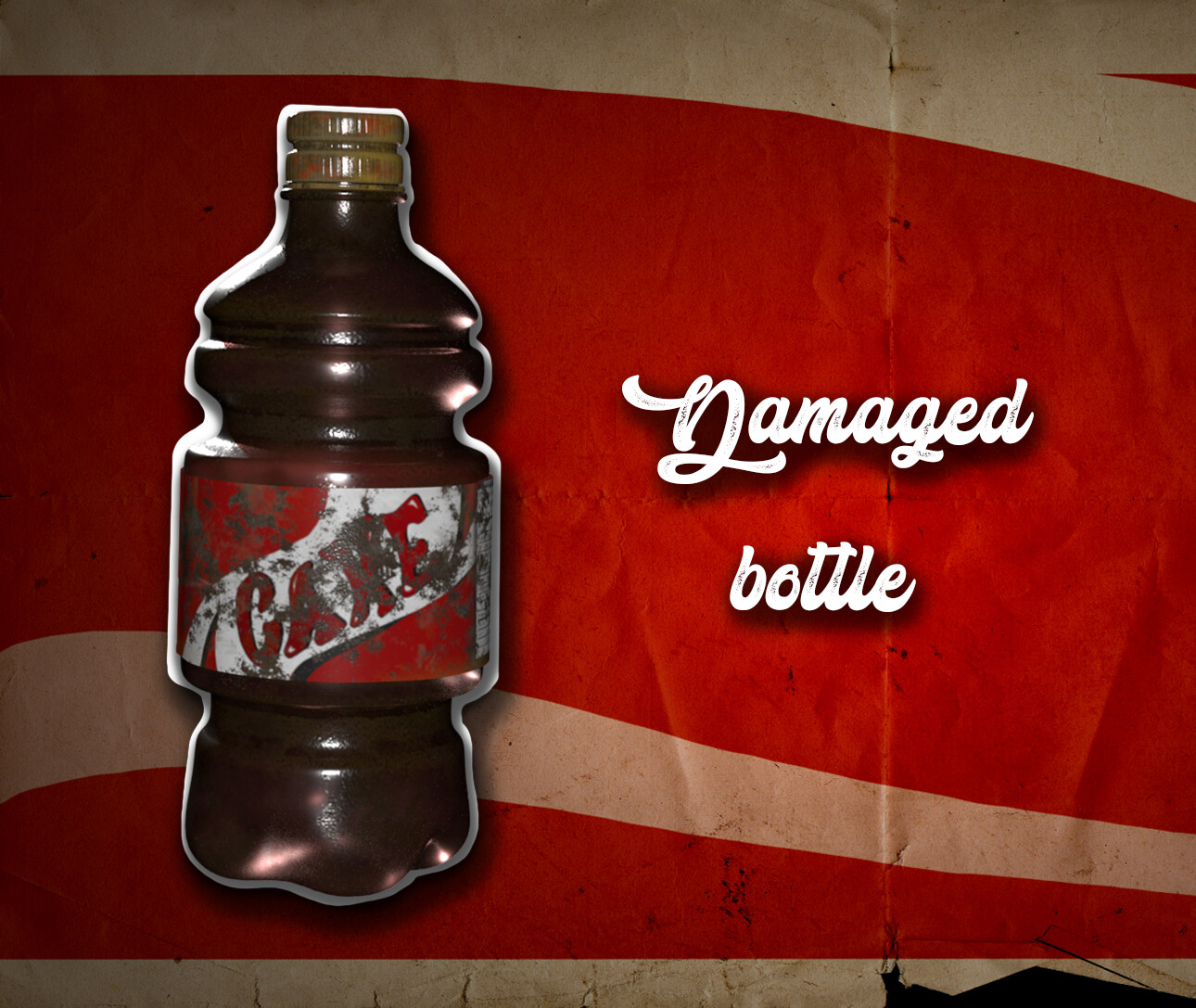 ArtStation - Damaged bottle