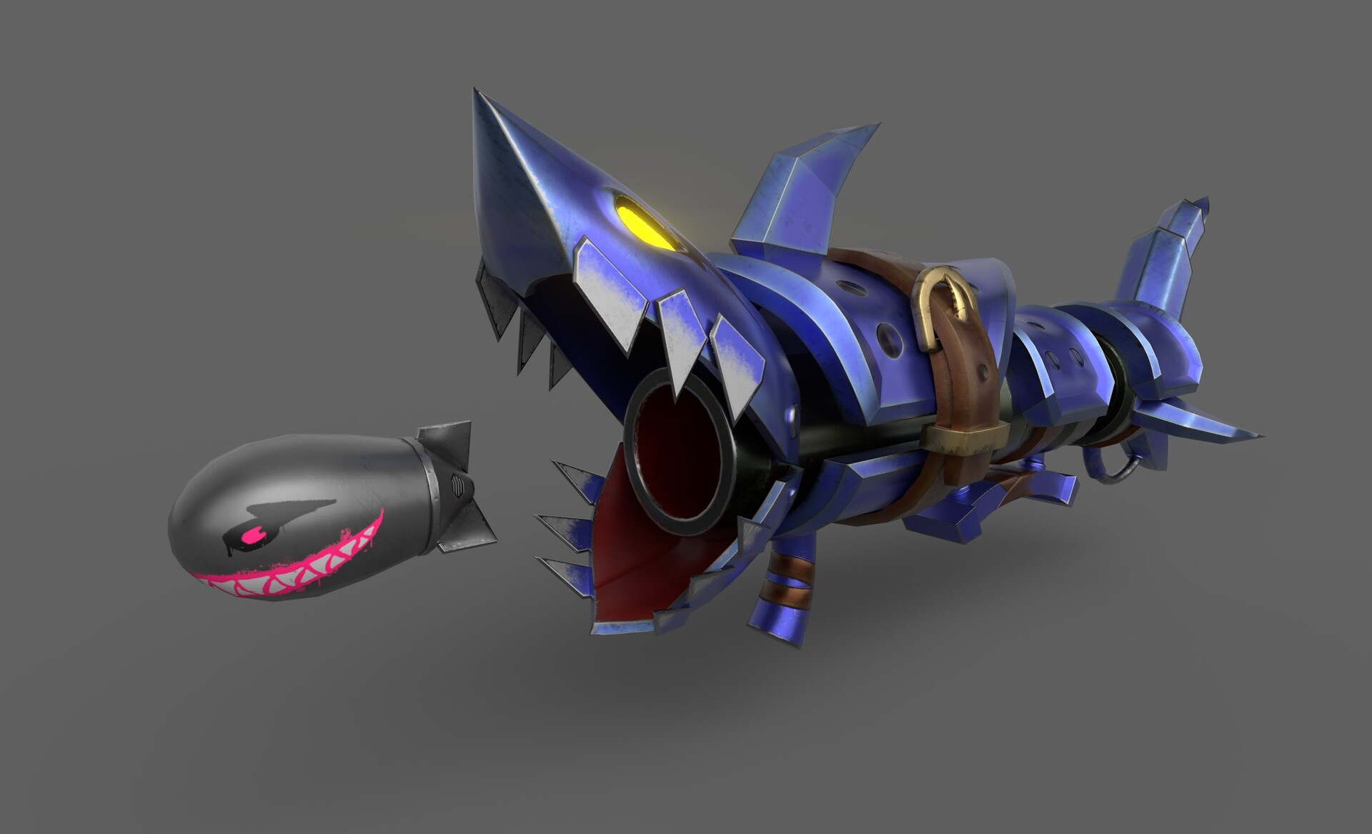 ArtStation - Fishbones, Jinx's rocket launcher