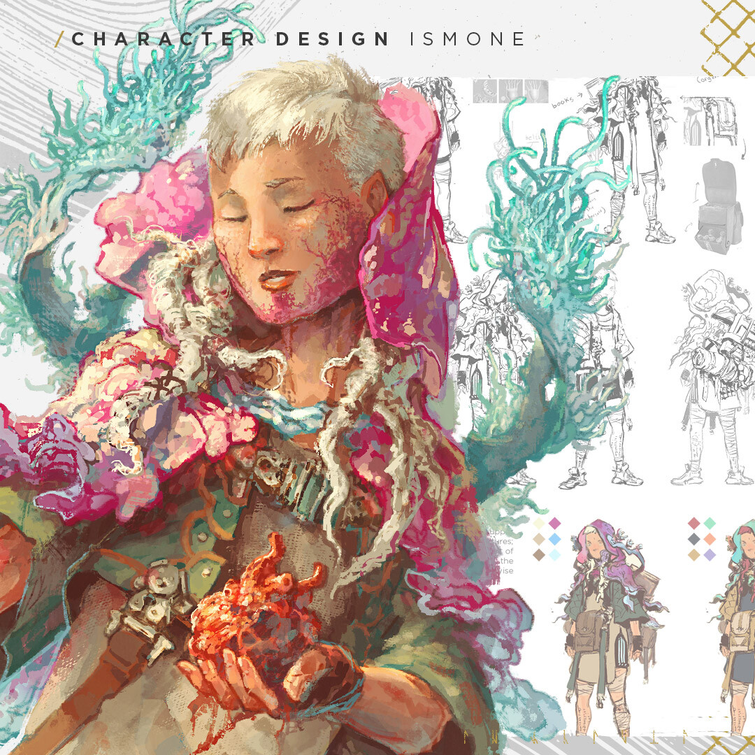 ArtStation - character design Ismone (oc) 2020/02