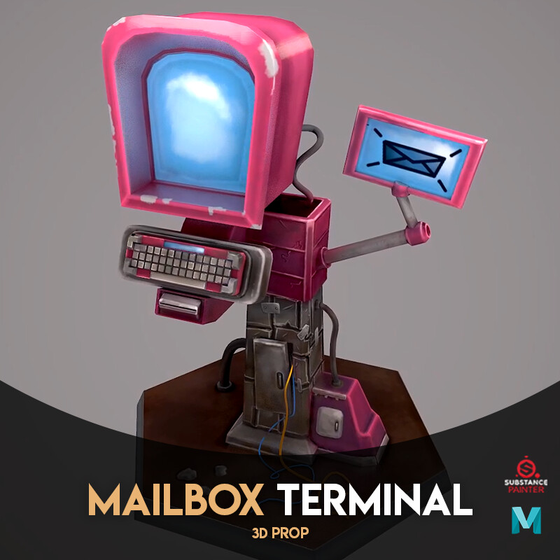ArtStation - Sci-Fi Mailbox Terminal