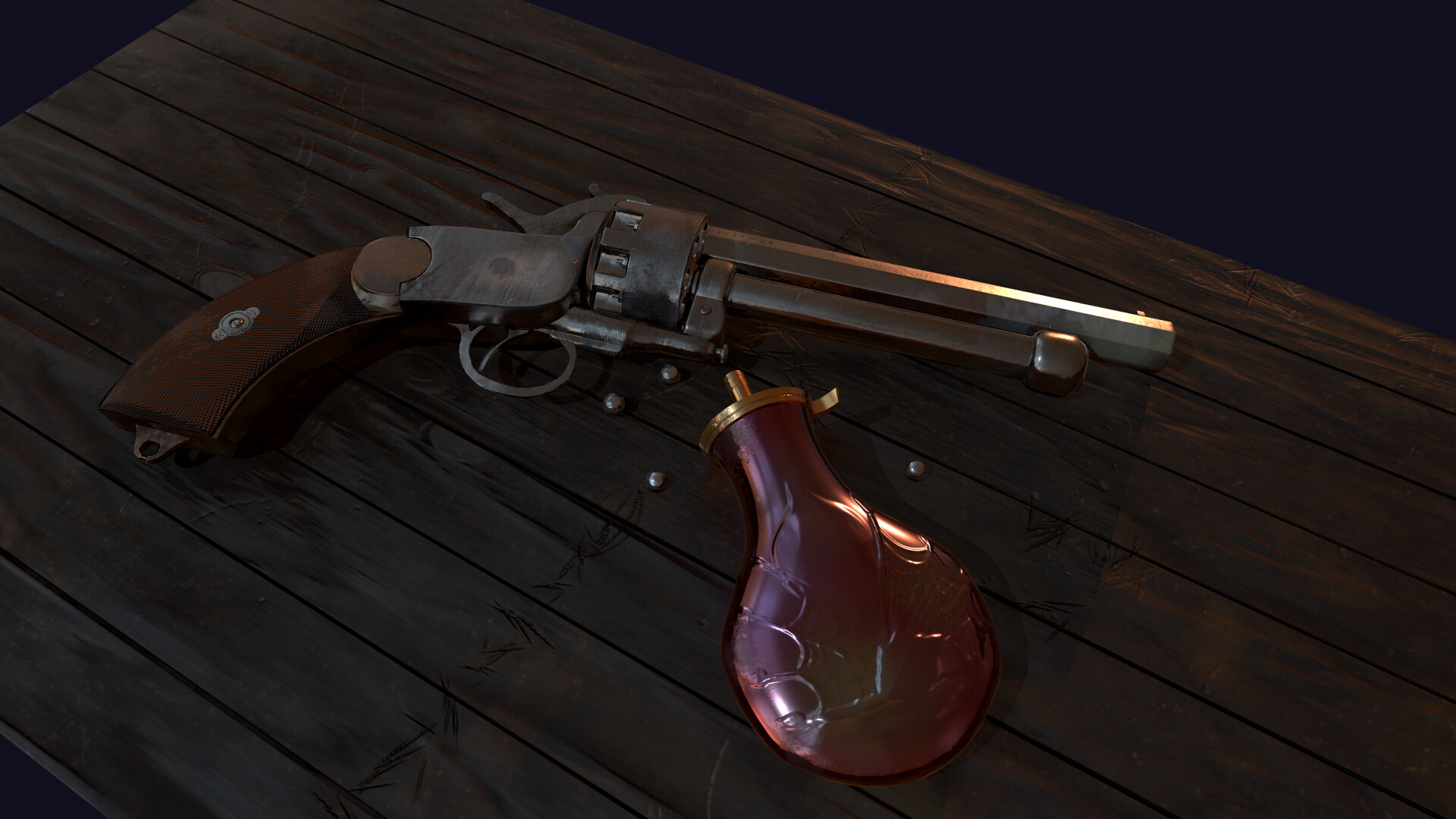 ArtStation - Cowboy-Style Revolver [Prop Development Module]