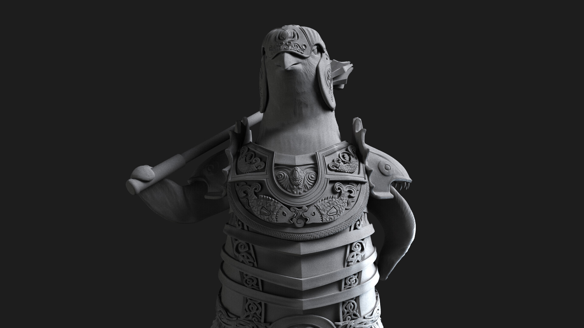 ArtStation - Penguin DnD miniature