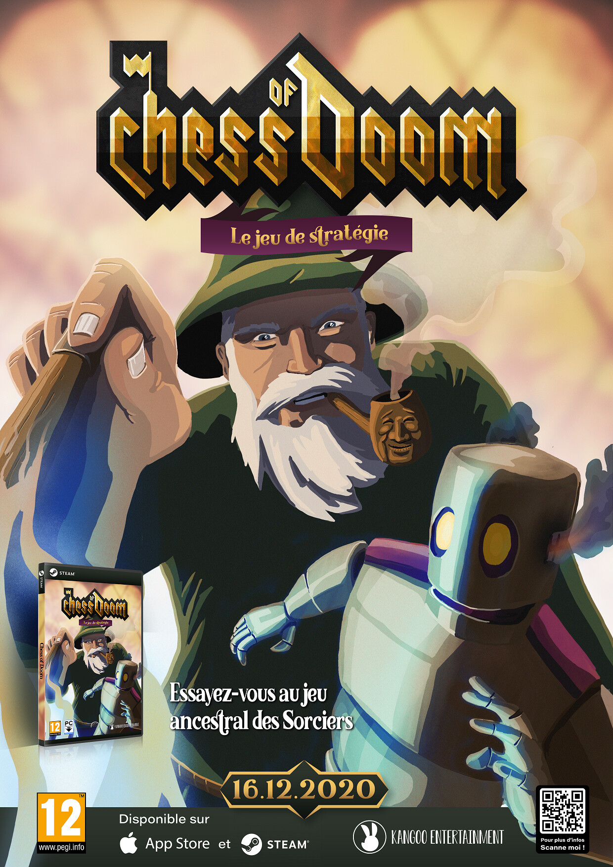 ArtStation - Game poster of Chess of doom