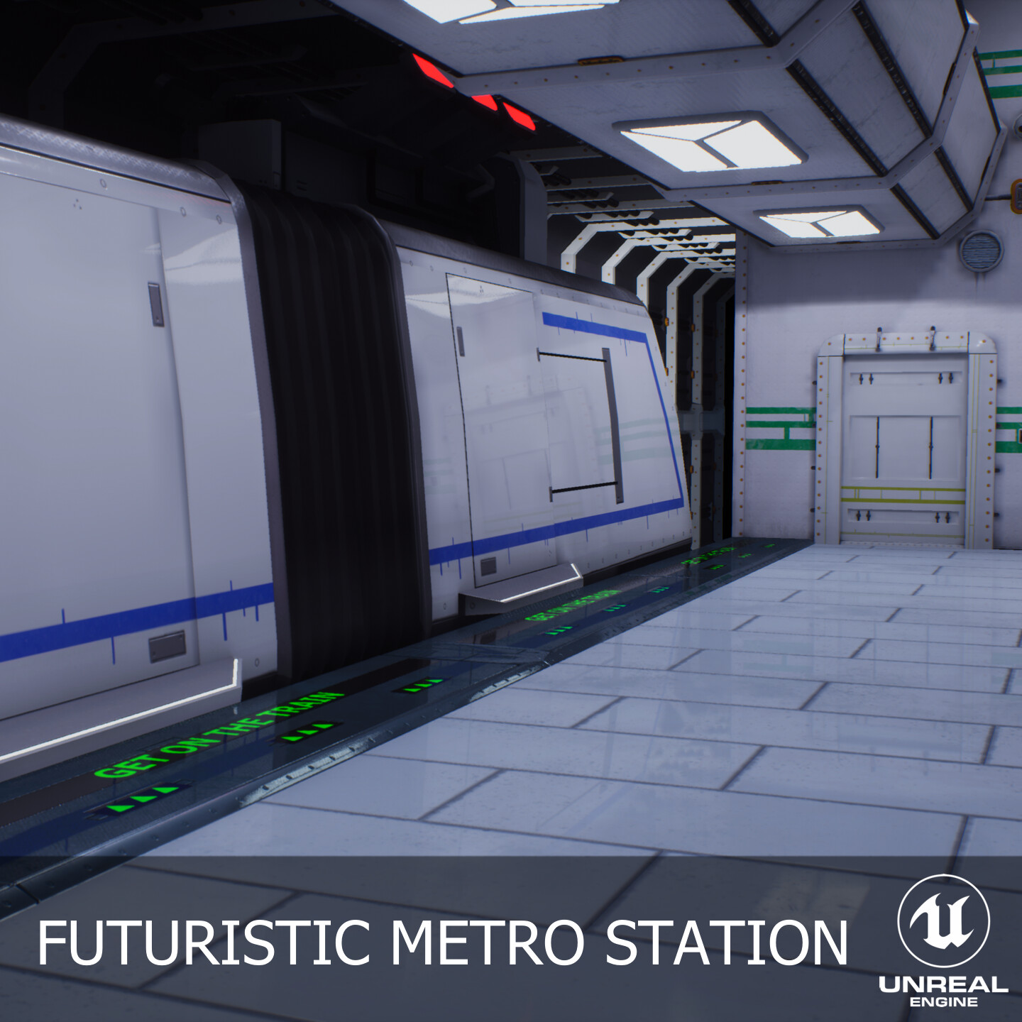 ArtStation - Futuristic Metro Station