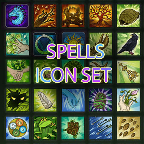 ArtStation - Spells icons