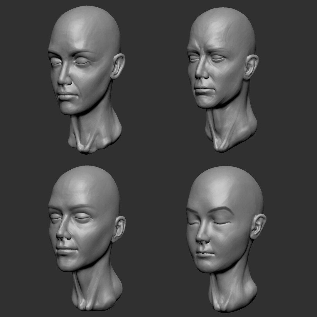ArtStation - Head Sculpt Studies
