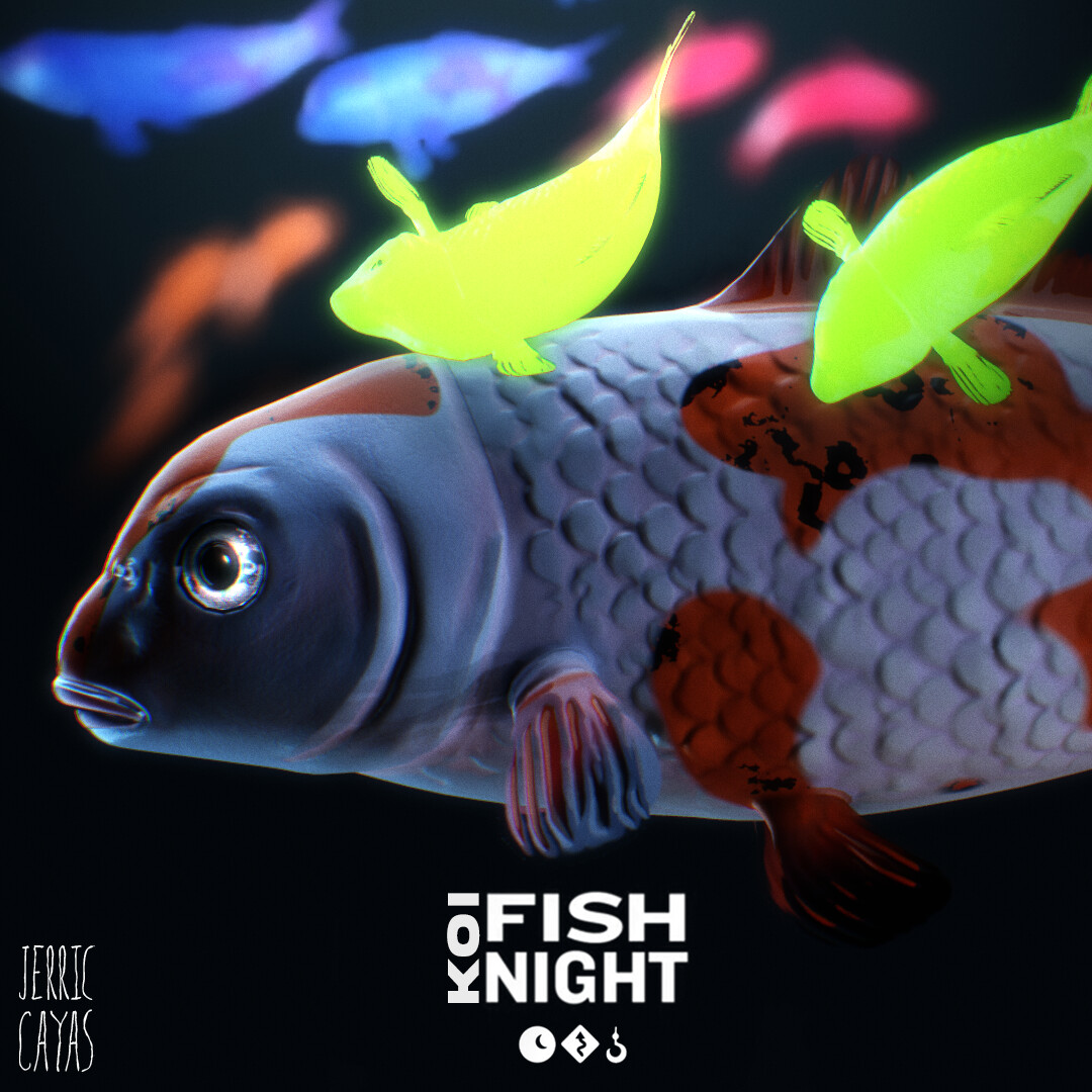 ArtStation - Koi Fish Night