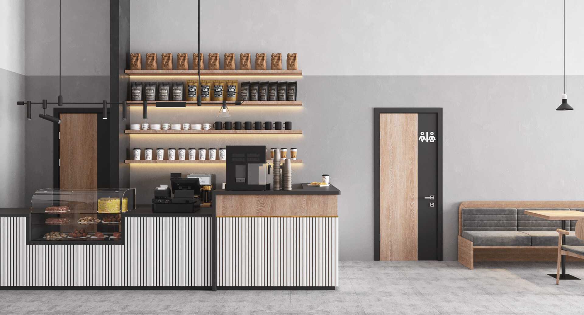 ArtStation - Coffee bar interior