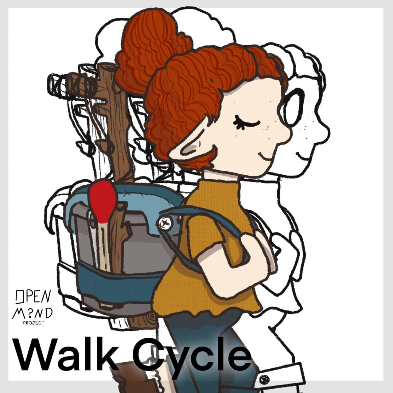 ArtStation - Gnome Walk Cycle - 2D Animation