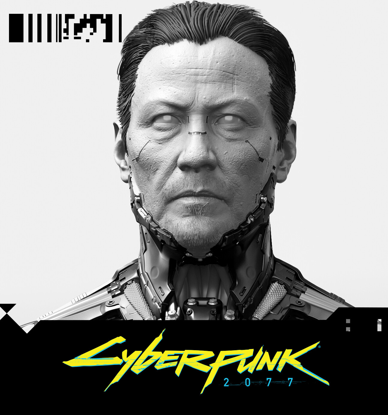 Marcin Klicki - Cyberpunk 2077 - Takemura Cyberware clay renders