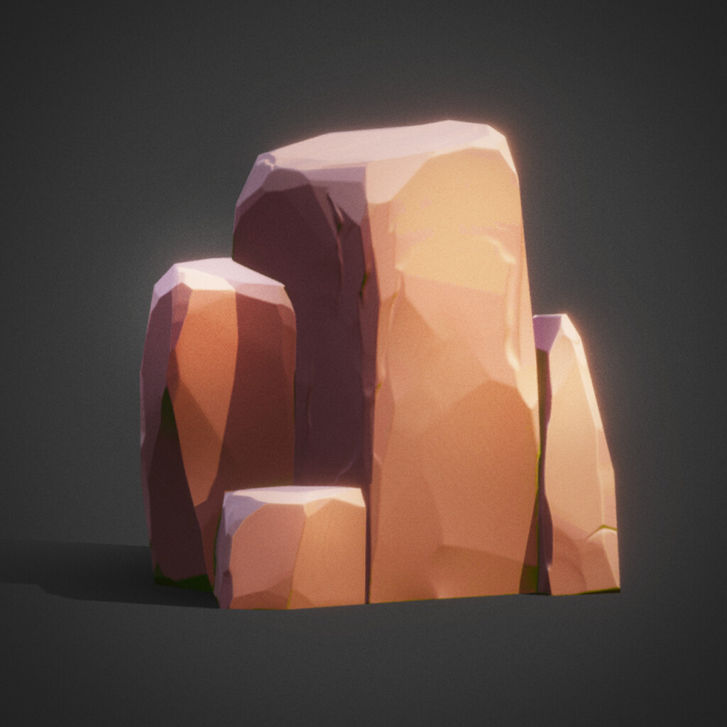 ArtStation - Stylized stones props