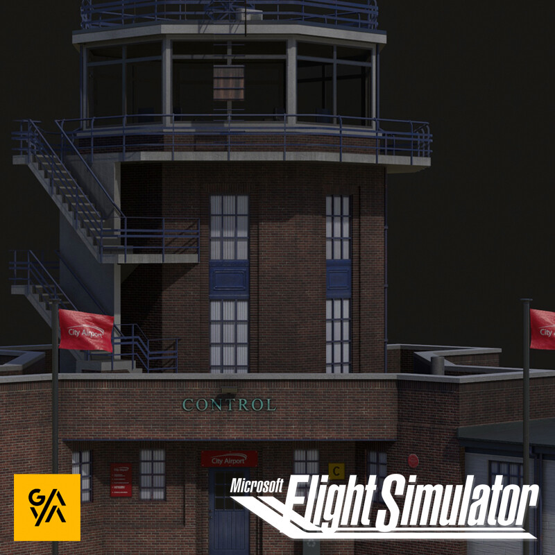 ArtStation - EGCB Tower for Microsoft Flight Simulator